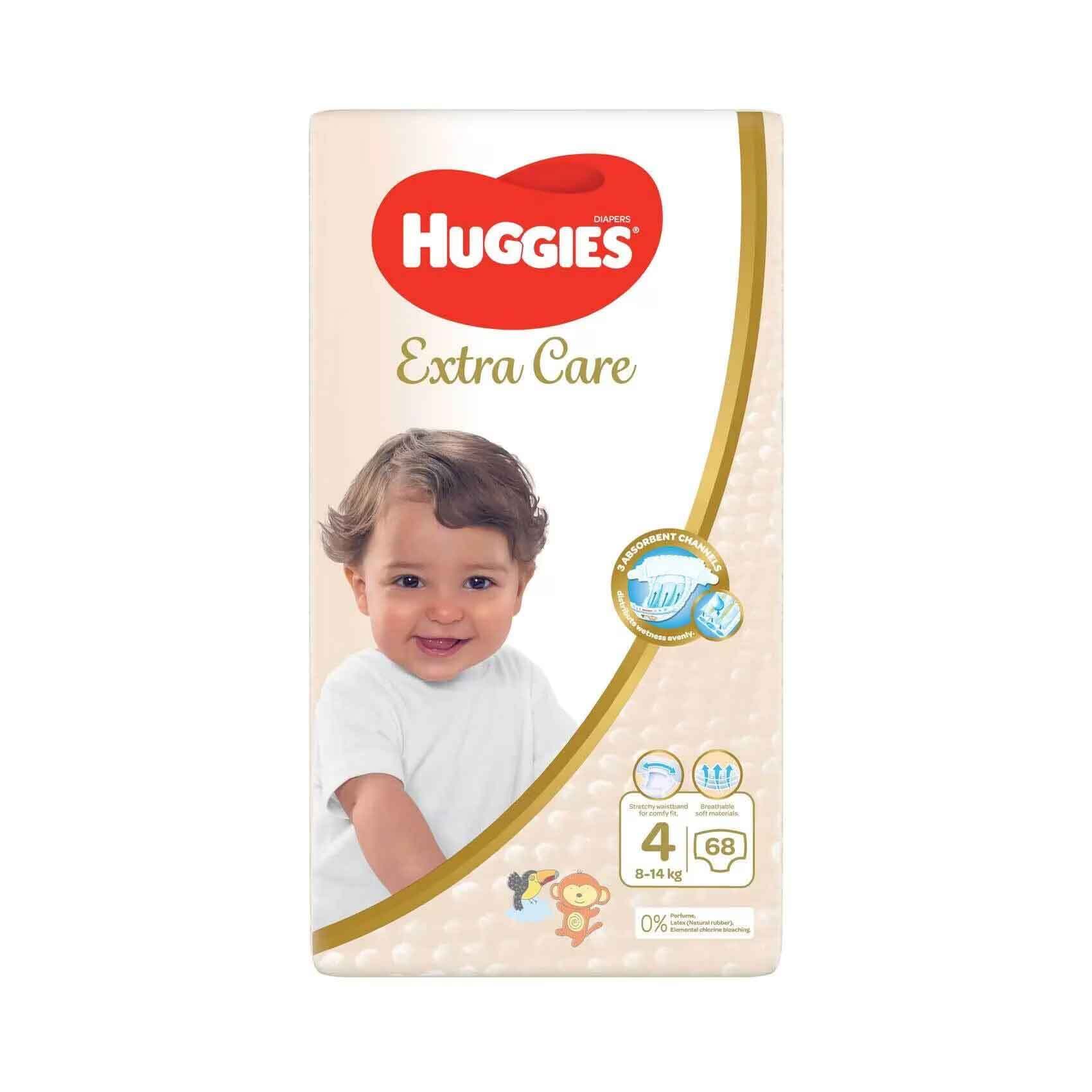 Buy Huggies Diaper Size 4 Jumbo Pack (68's) online in qatar – MamaApp